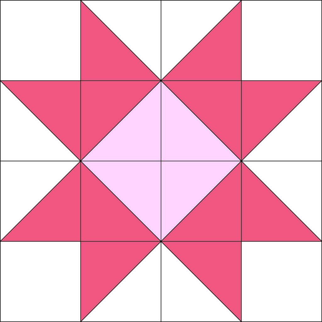 Quilt Block Of The Month The Ribbon Star Quilt Block Tutorial Simple 