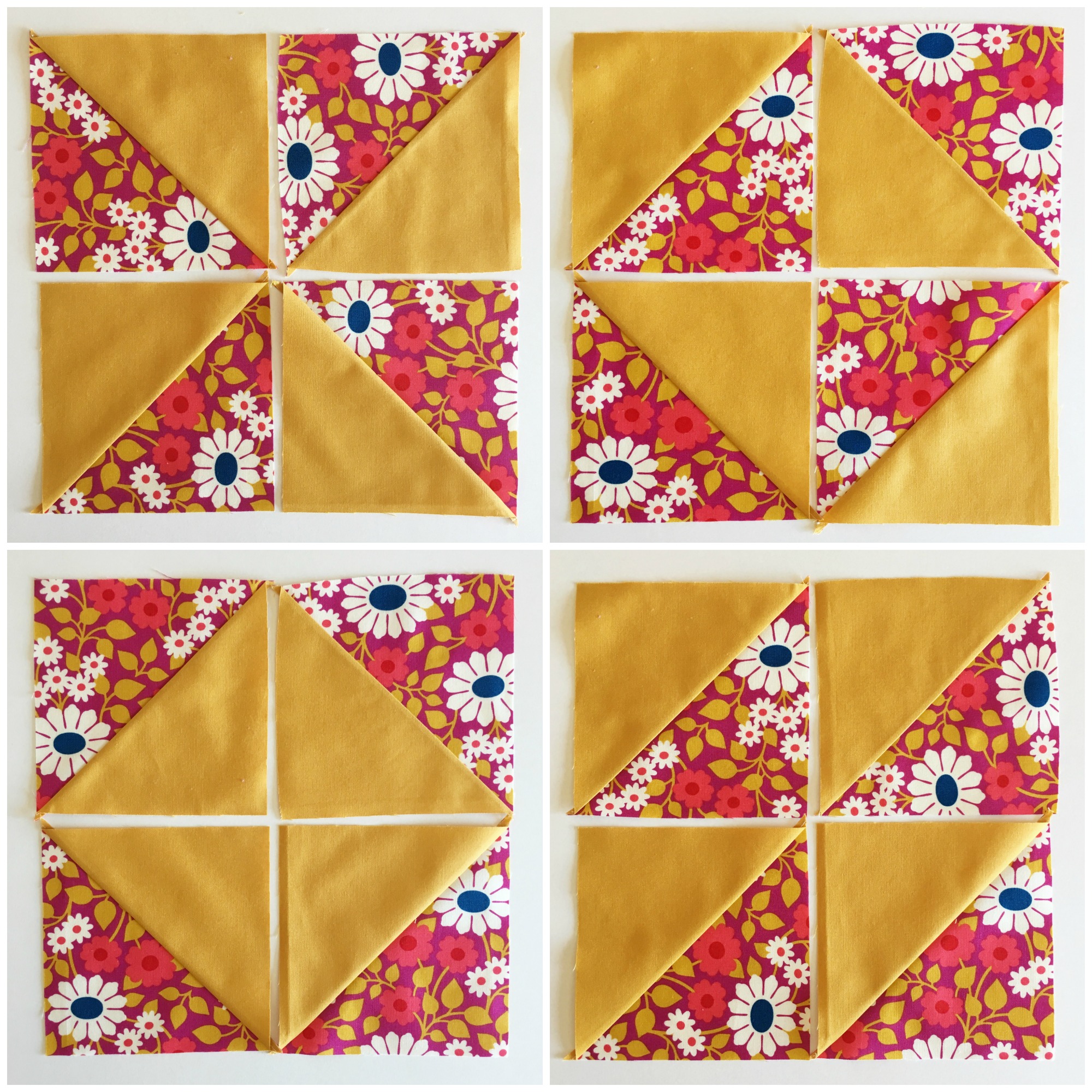 How To Make Broken Dishes Quilt Blocks Using Half Square Triangles Simple Simon And Company