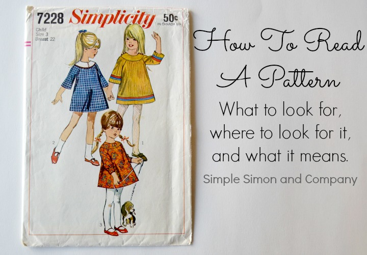 How To Read A Pattern - Simple Simon and Company