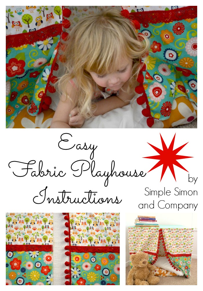 Easy Fabric Playhouse Tutorial - Simple Simon and Company
