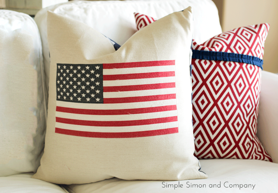 DIY Flag Pillow - Simple Simon and Company