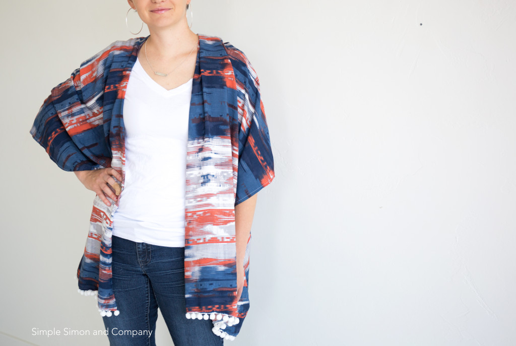 Easy Kimono Cardigan Tutorial - Simple Simon and Company