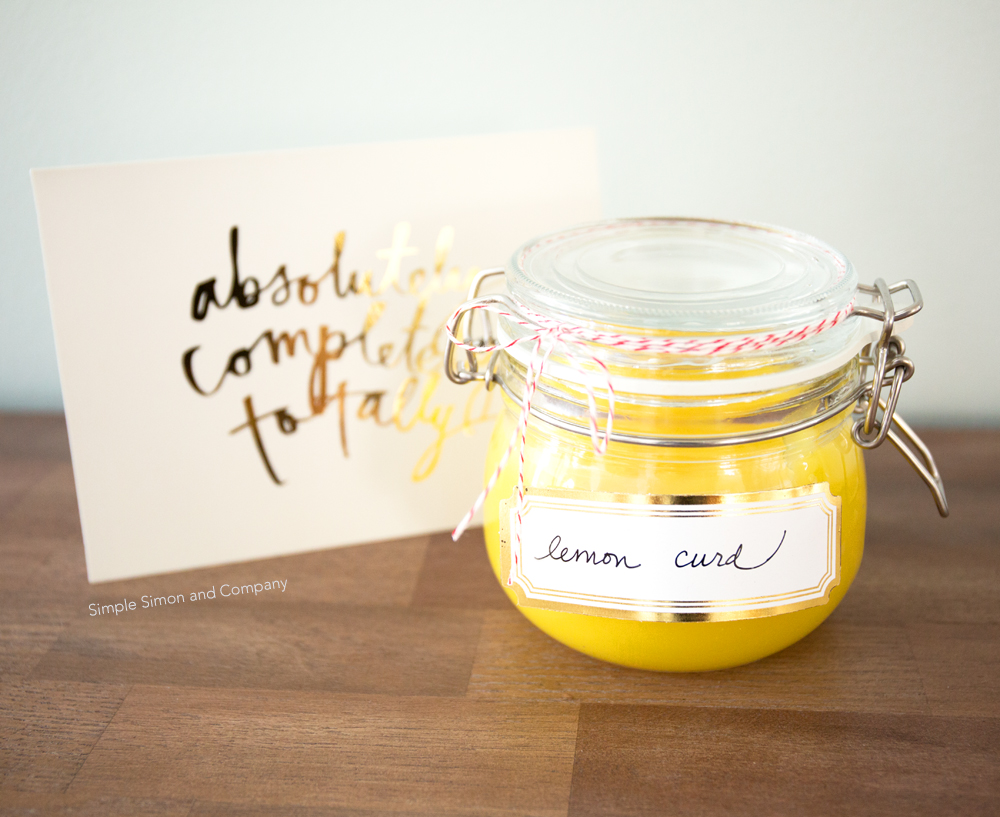 Lemon Curd (and cute tags to go with it!) - Simple Simon and Company