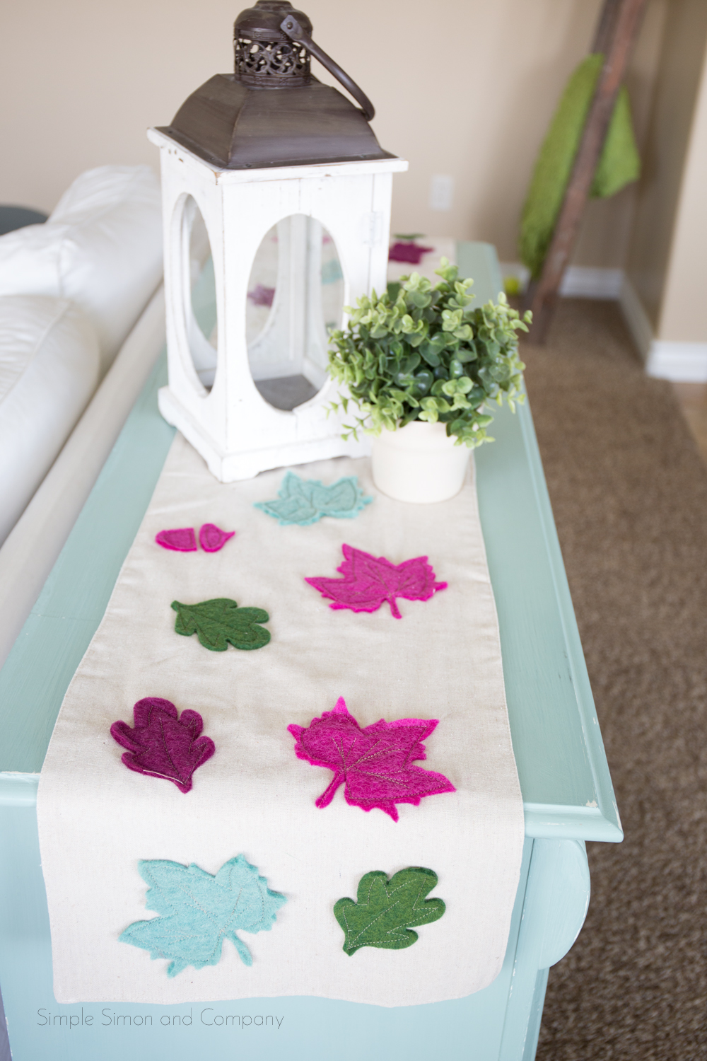Fall Leaves Table Runner Tutorial - Simple Simon and Company