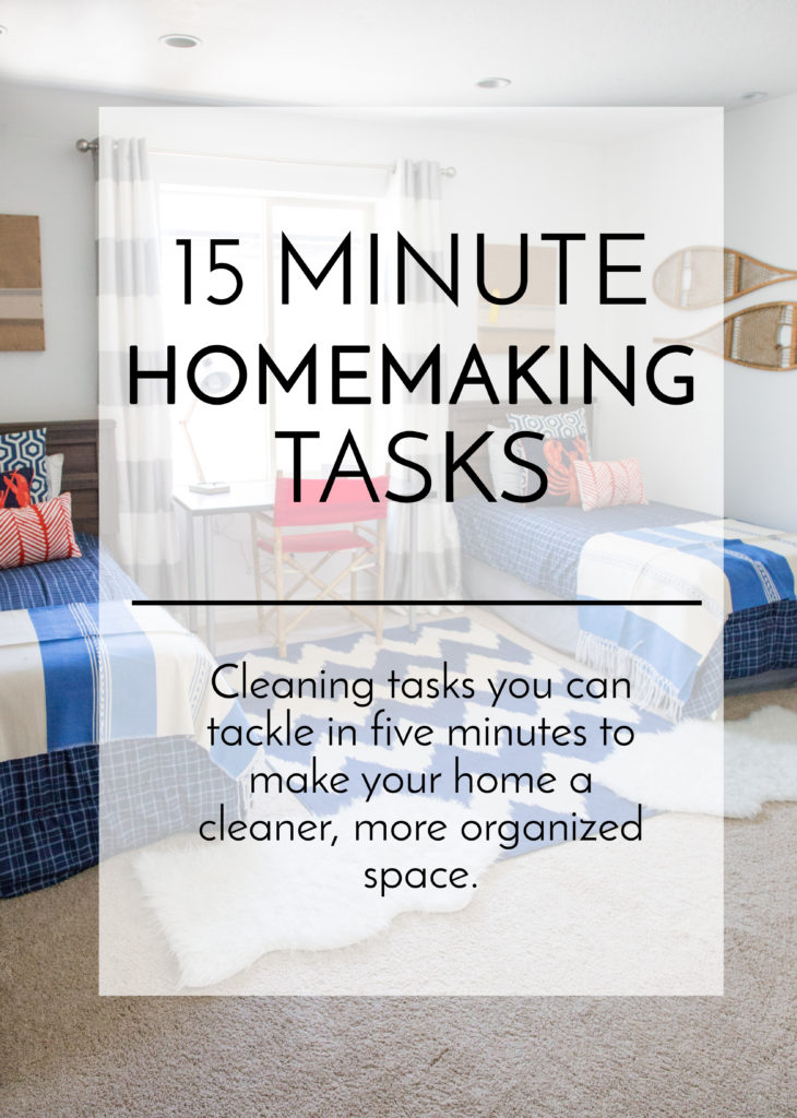 15 Minute Homemaking Tasks - Simple Simon and Company