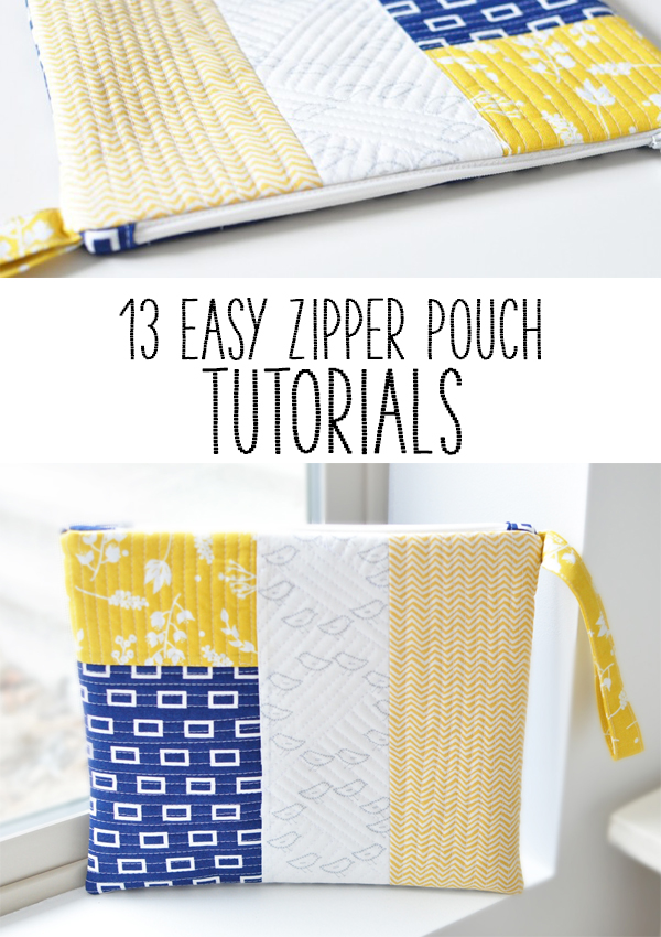 13 Easy Zipper Pouch Tutorials | Simple Simon and Company | Bloglovin’