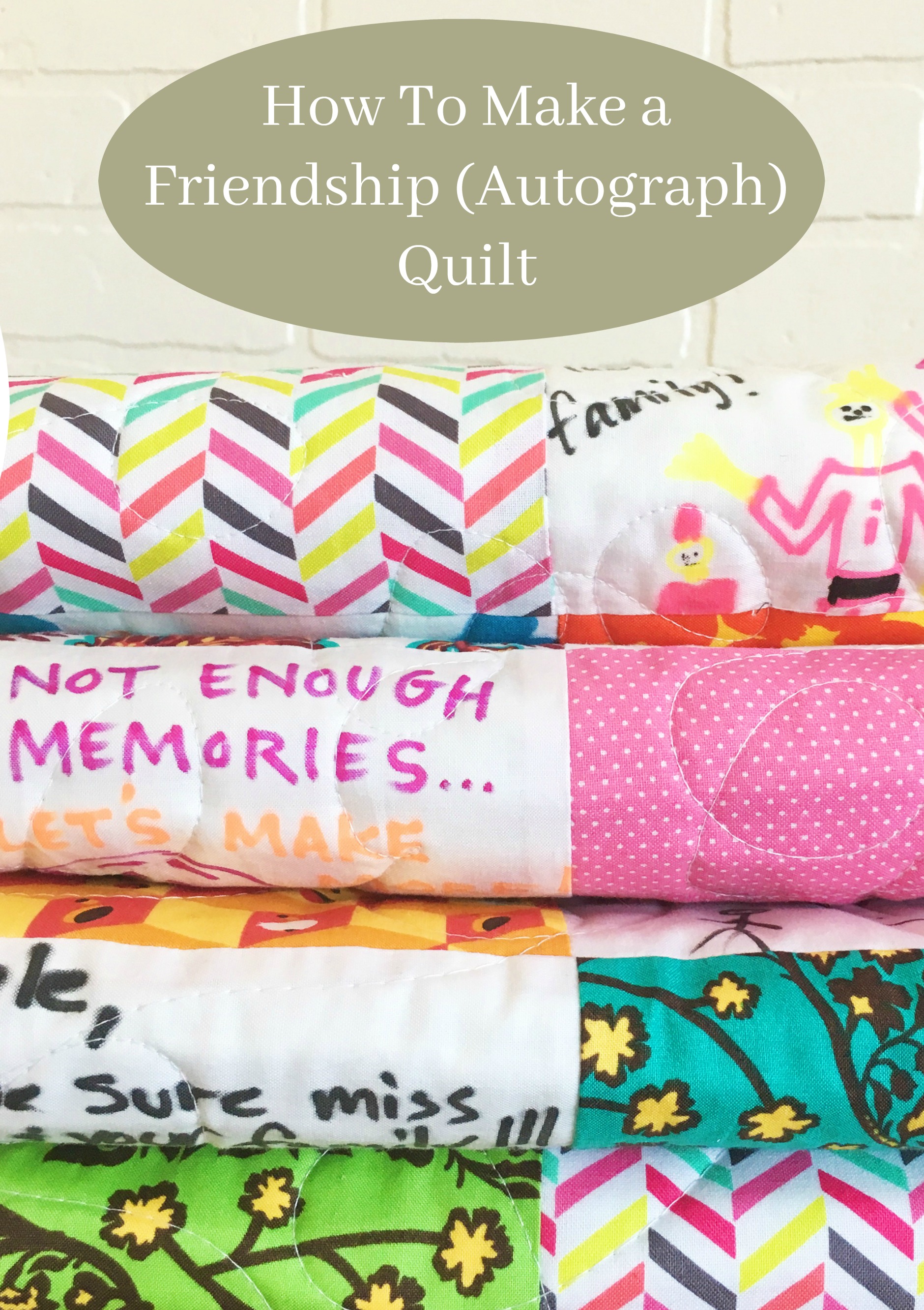 How to Make a Friendship Quilt - Simple Simon and Company