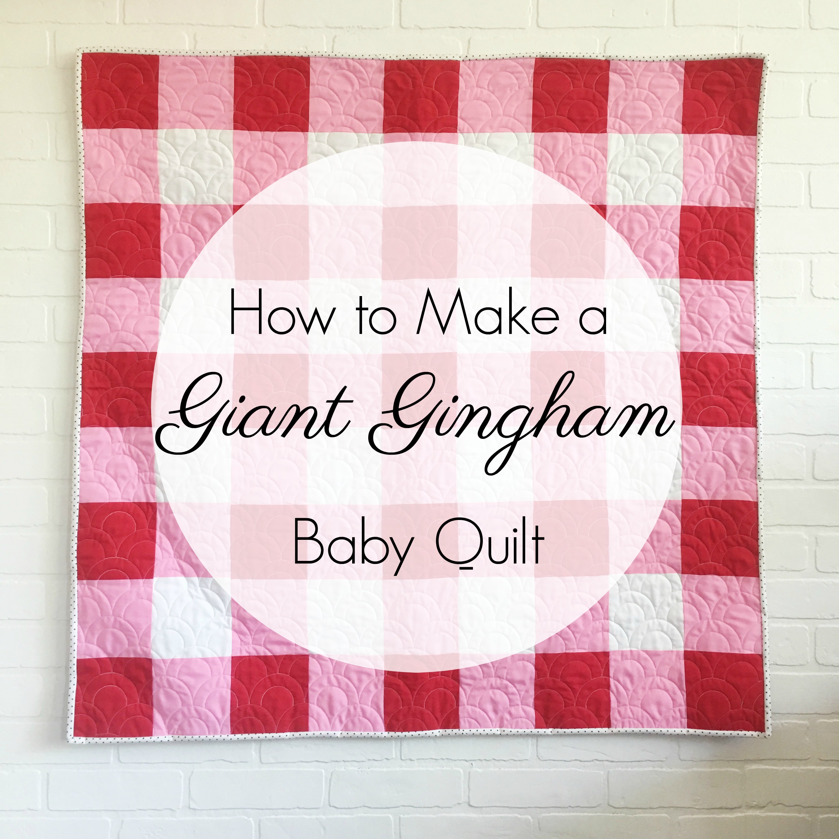 How to Make a Gingham Baby Quilt - Simple Simon and Company