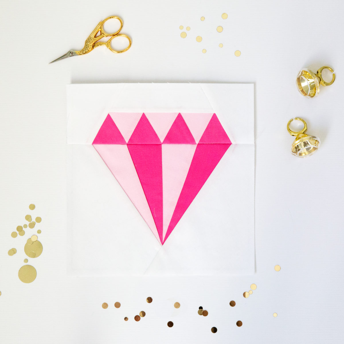 Shine Bright Diamond Paper Piecing Pattern - Simple Simon and Company