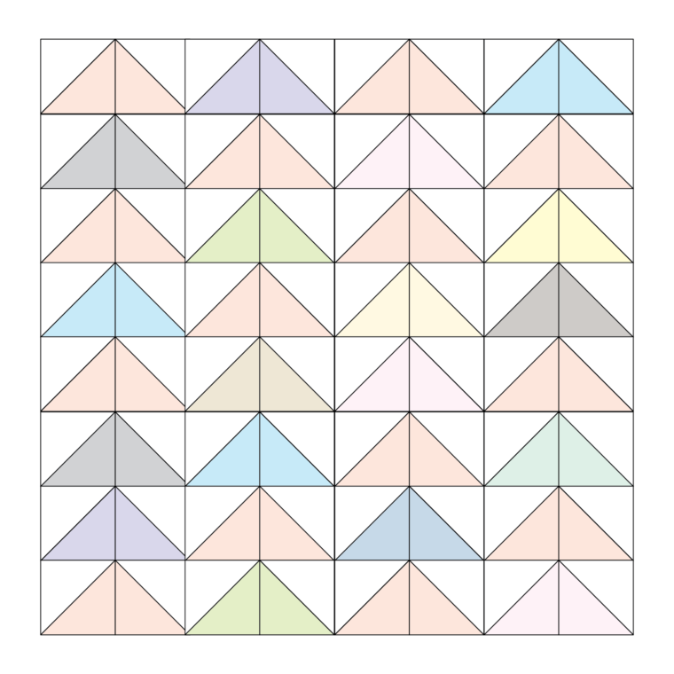 Minimal Triangles Quilt Pattern - Simple Simon and Company