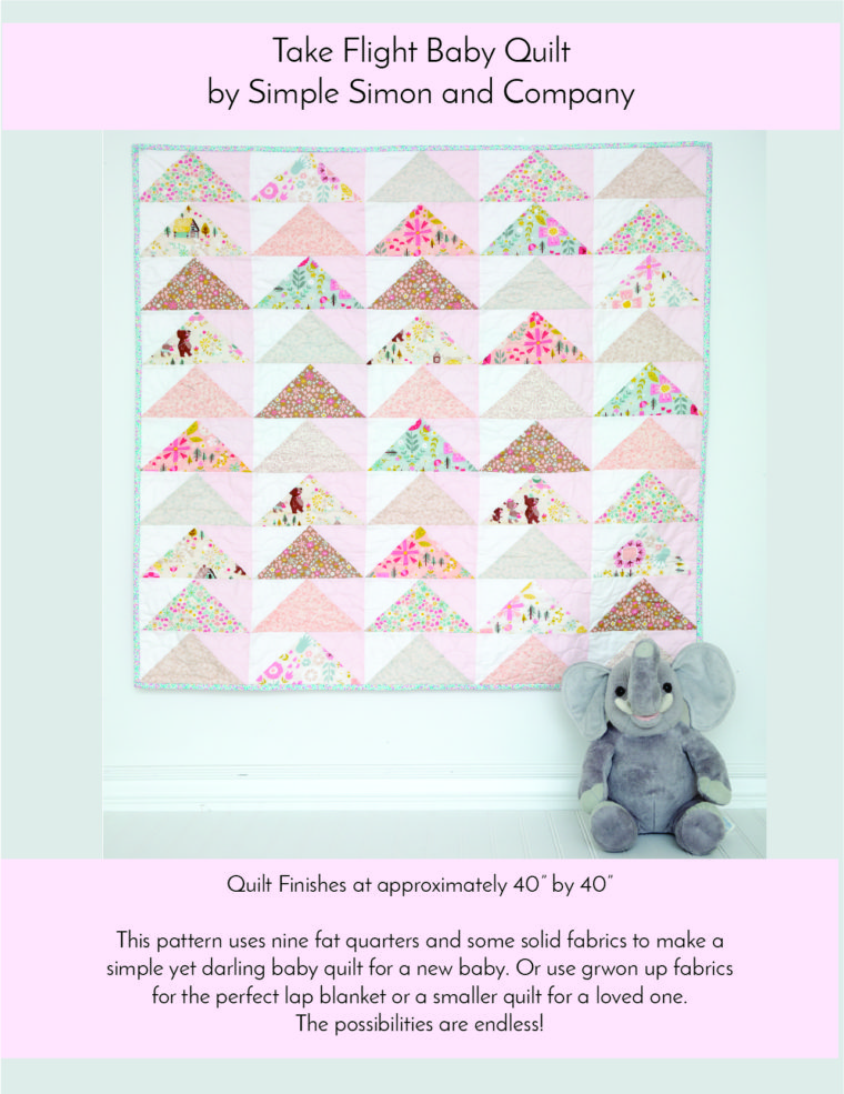 Take Flight Baby Quilt Pattern - Simple Simon and Company