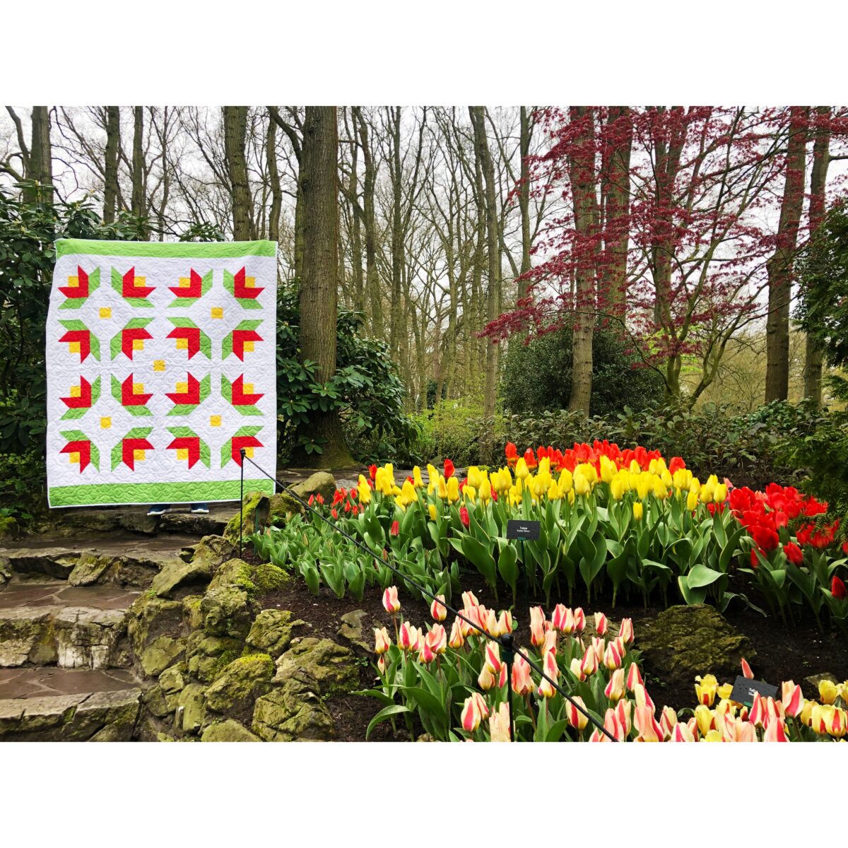 8 Bit Tulip Quilt - Simple Simon and Company